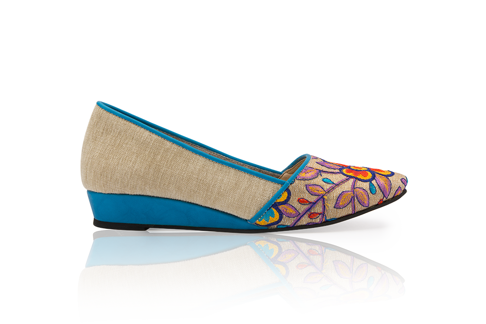 Handmade, Designer Shoes for Women, Embroidered | by Rungg